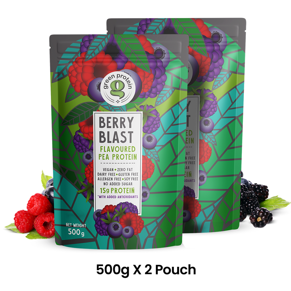 Buy Delicious Berry Blast Protein Pouch - 1kg | Green Protein