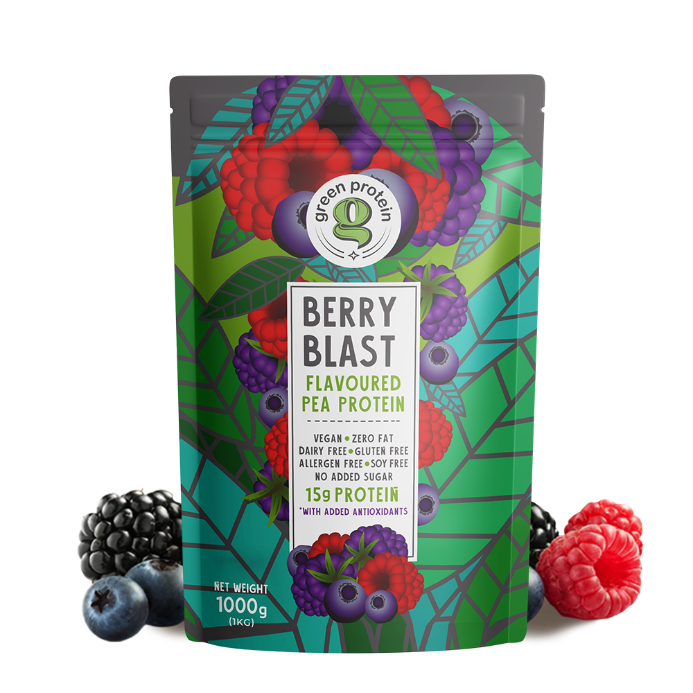Buy Delicious Berry Blast Protein Pouch - 1kg | Green Protein