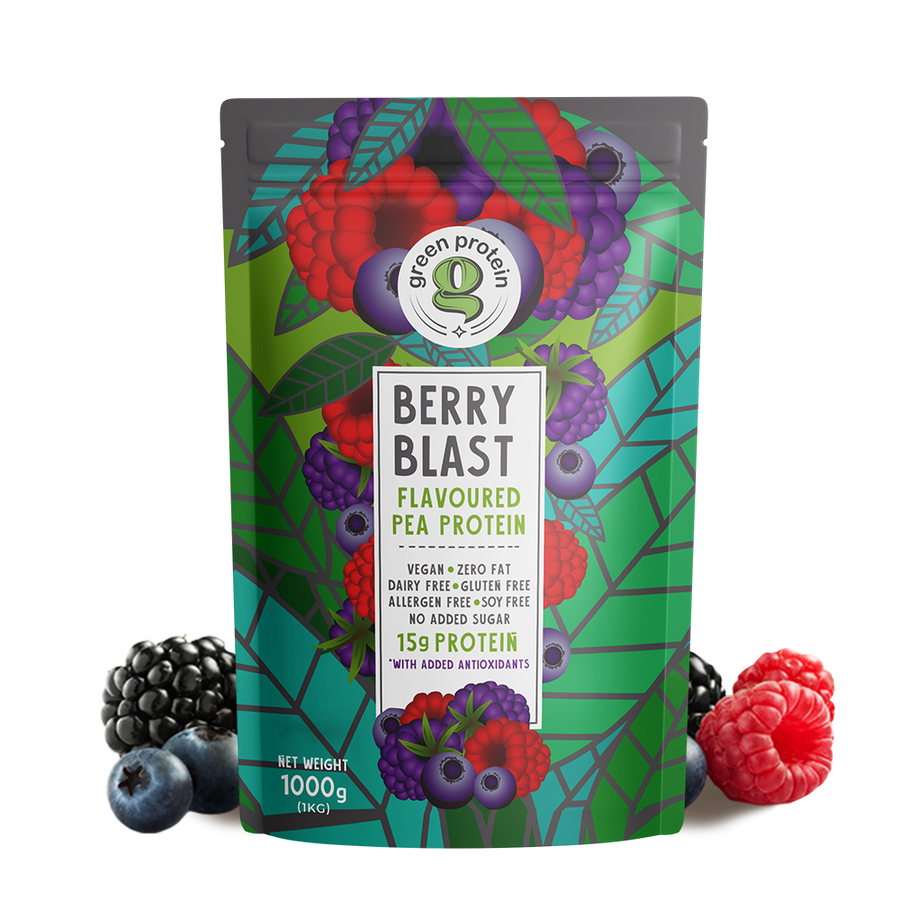Buy Delicious Berry Blast Protein Pouch - 1kg | Green Protein