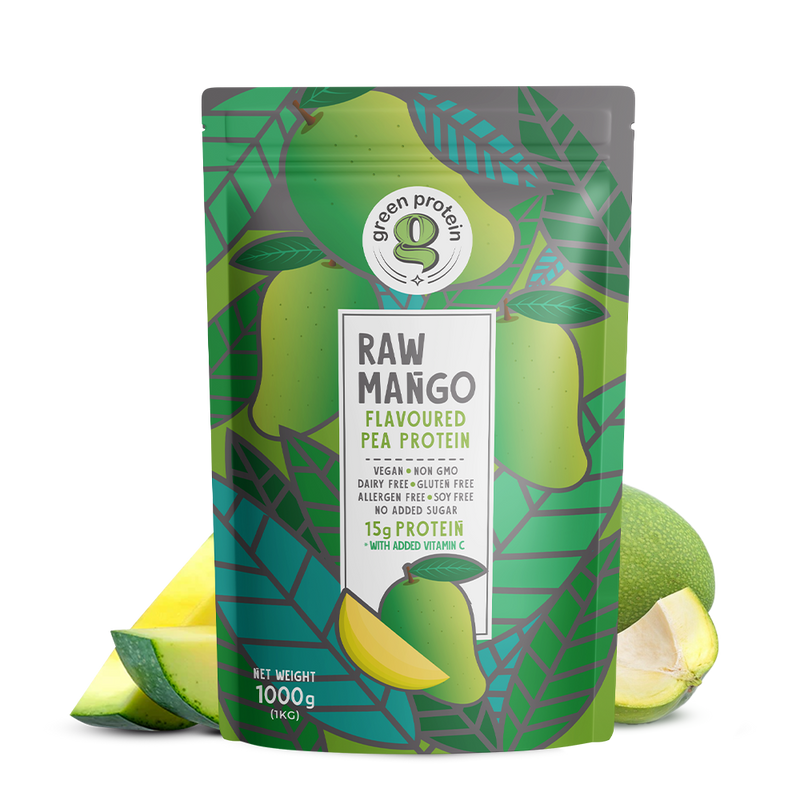 Buy Raw Mango Pouch 1kg - Natural Vegan Plant Protein