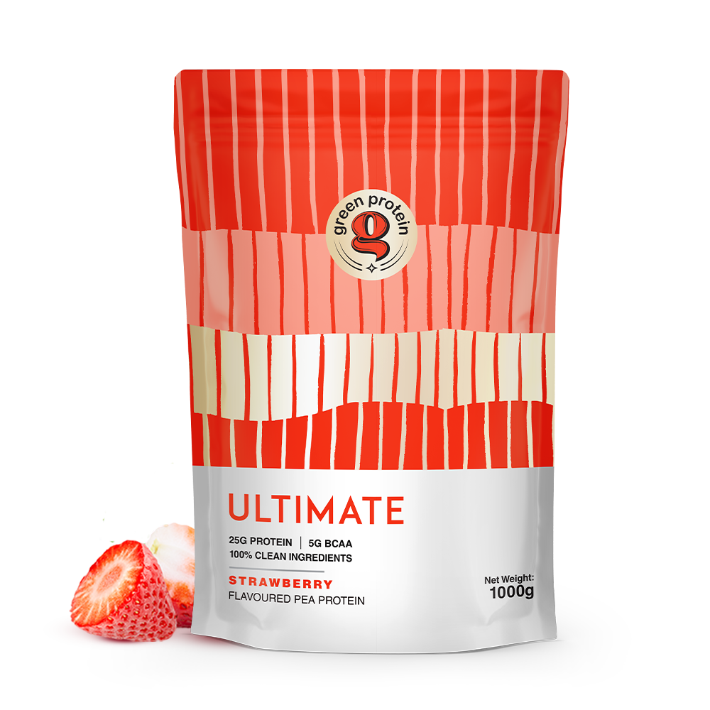 Buy Strawberry Protein Pouch 1Kg | Green Protein