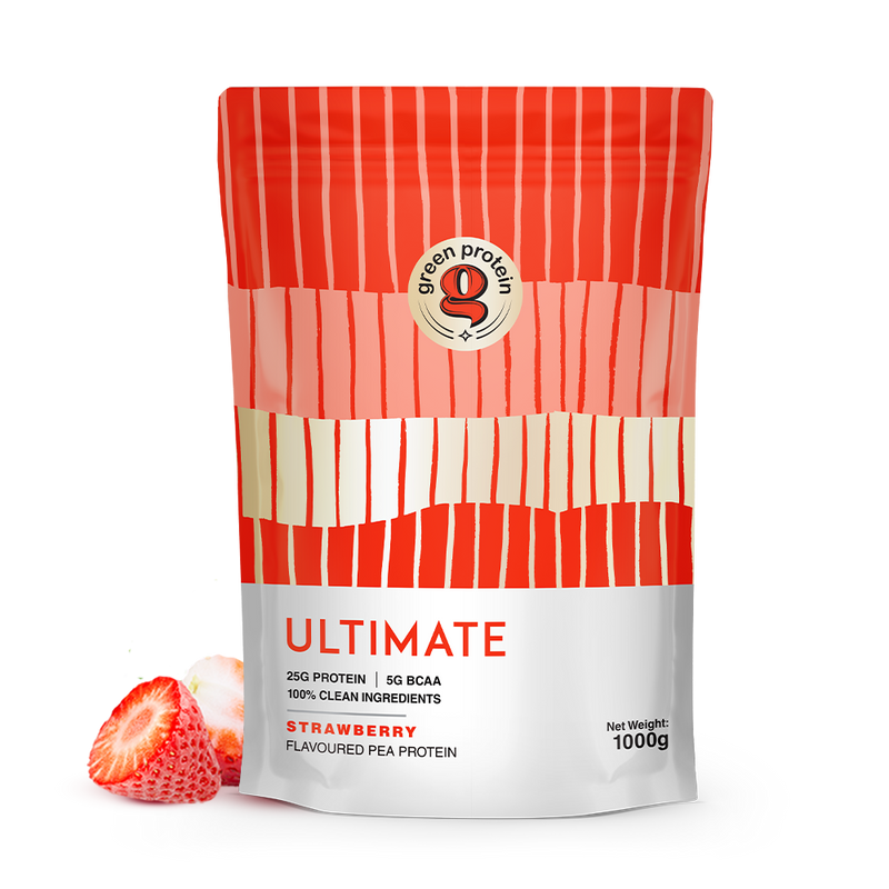 Buy Strawberry Protein Pouch 1Kg | Green Protein