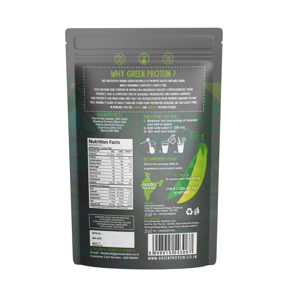 Buy Delicious Berry Blast Protein Pouch - 1kg | Green Protein